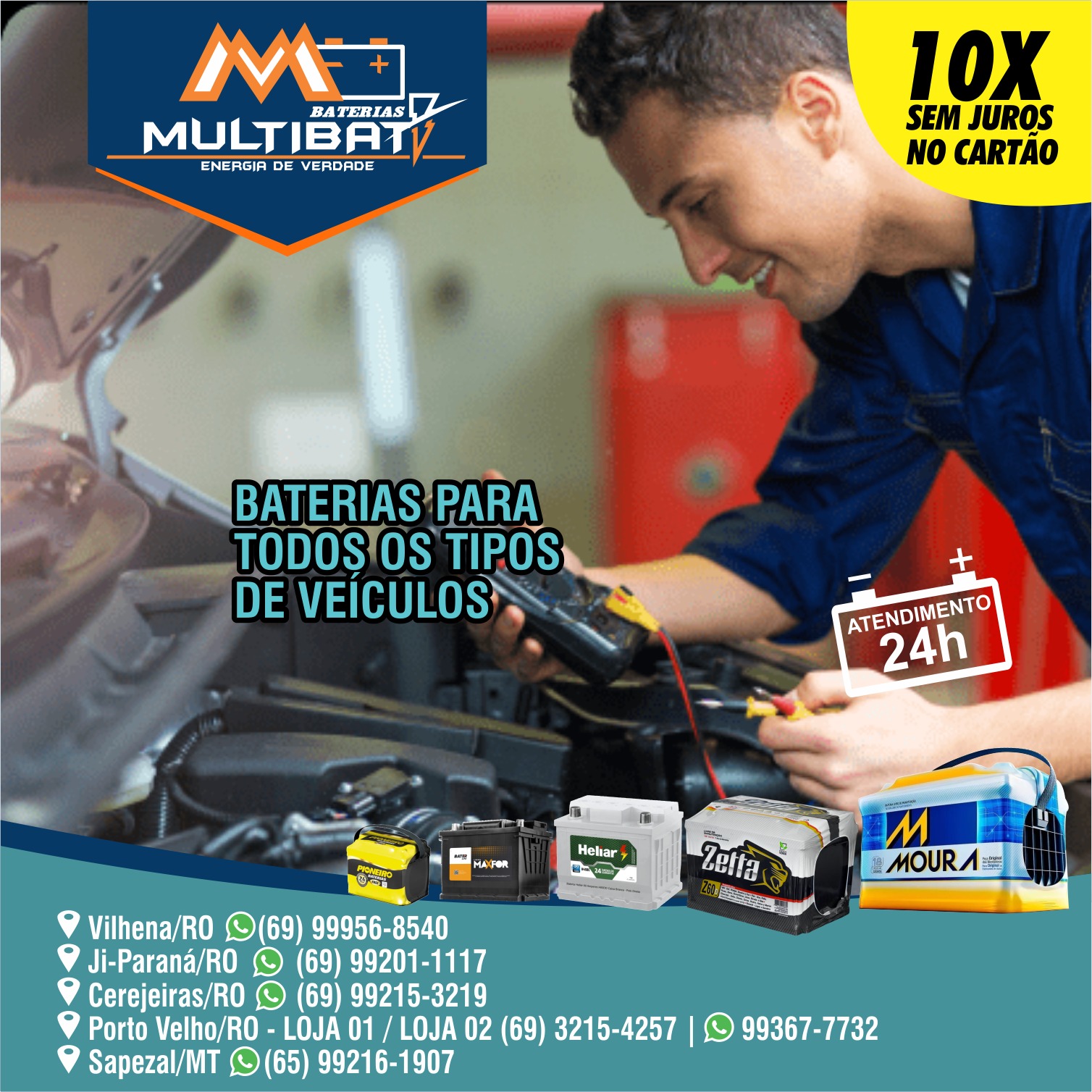 MULTIBAT BATERIAS, qualidade e excelência em tudo que faz ! ( whats: 69 ...
